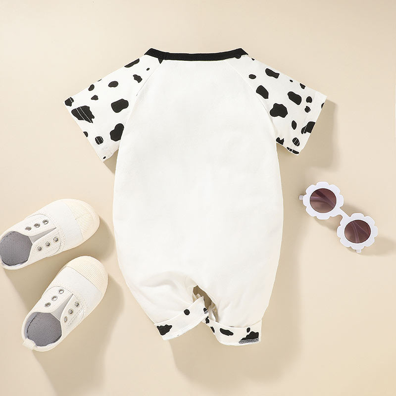 Body enterizo blanco de vaca – Mi Bebe